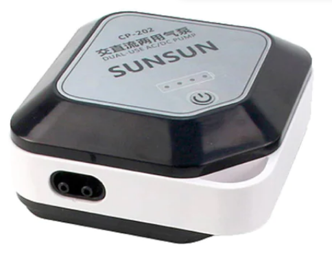 Купить Компрессор на аккумуляторе SunSun CP 202 до 450 л, цена 2450 ₴ — Prom.ua (ID#1517168466)