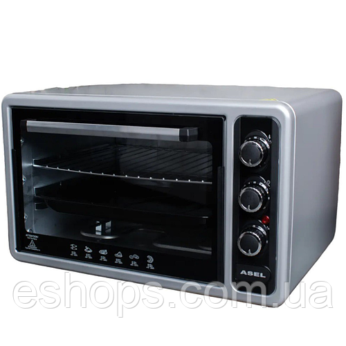 Електродуховка Asel 40 літр 1300Вт настільна сіра Туреччина Асель ...