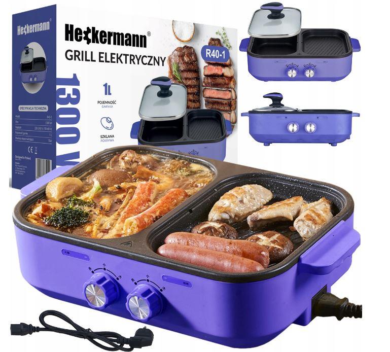 Электрогриль Настольный Heckermann MULTIGRILL ELECTRIC GRILL 1300 Вт ...