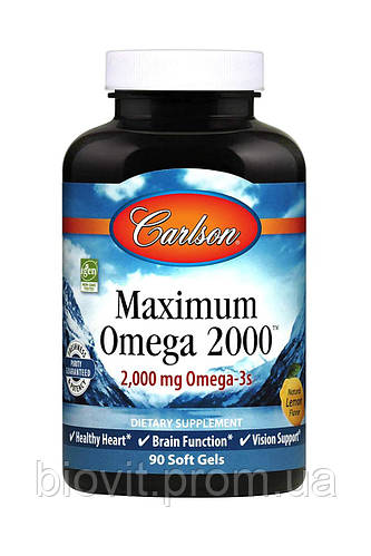 Максимальная Омега (Maximum Omega) 2000 мг 90+30 капсул (ID#1549261083 ...