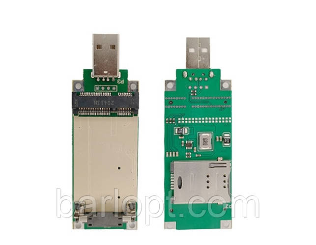Переходник Mini PCIe to USB для LTE модемов (Адаптер Mini PICE-USB) (ID ...