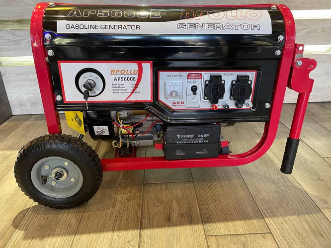 Купить Генератор 3.5 Квт Apollo Ap5600E Бензиновый Однофазный ...