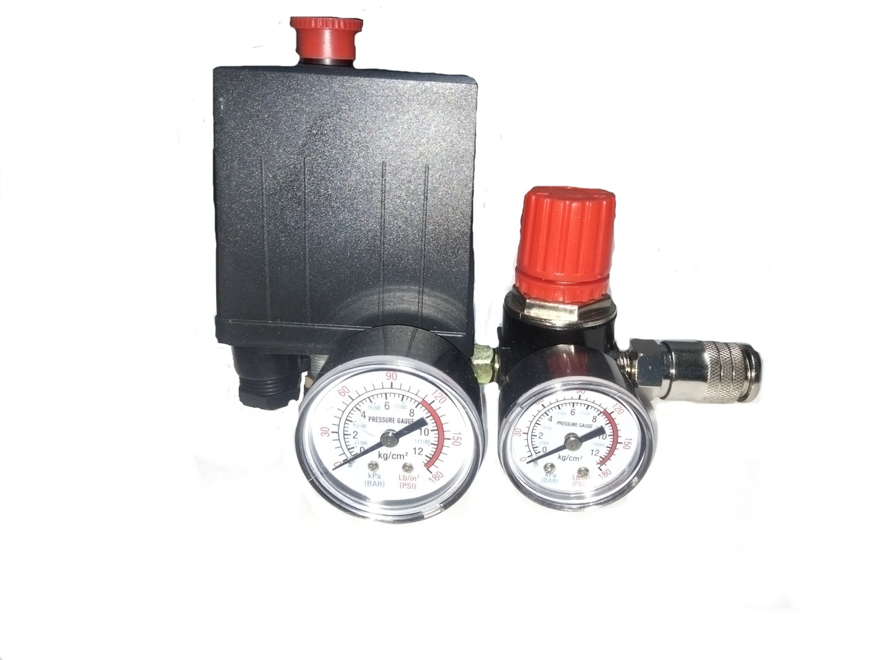 Пресостат до компресора (2 манометра, редуктор 1 вихід кран) Profline 7320A: продаж, ціна у ...