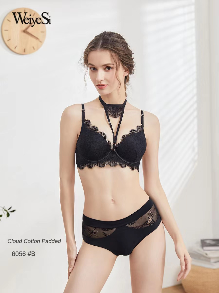Мереживний бюстгальтер WeiyeSi з PUSH UP з мереживним чокером, 2 — ка купити оптом. [Категорія ...