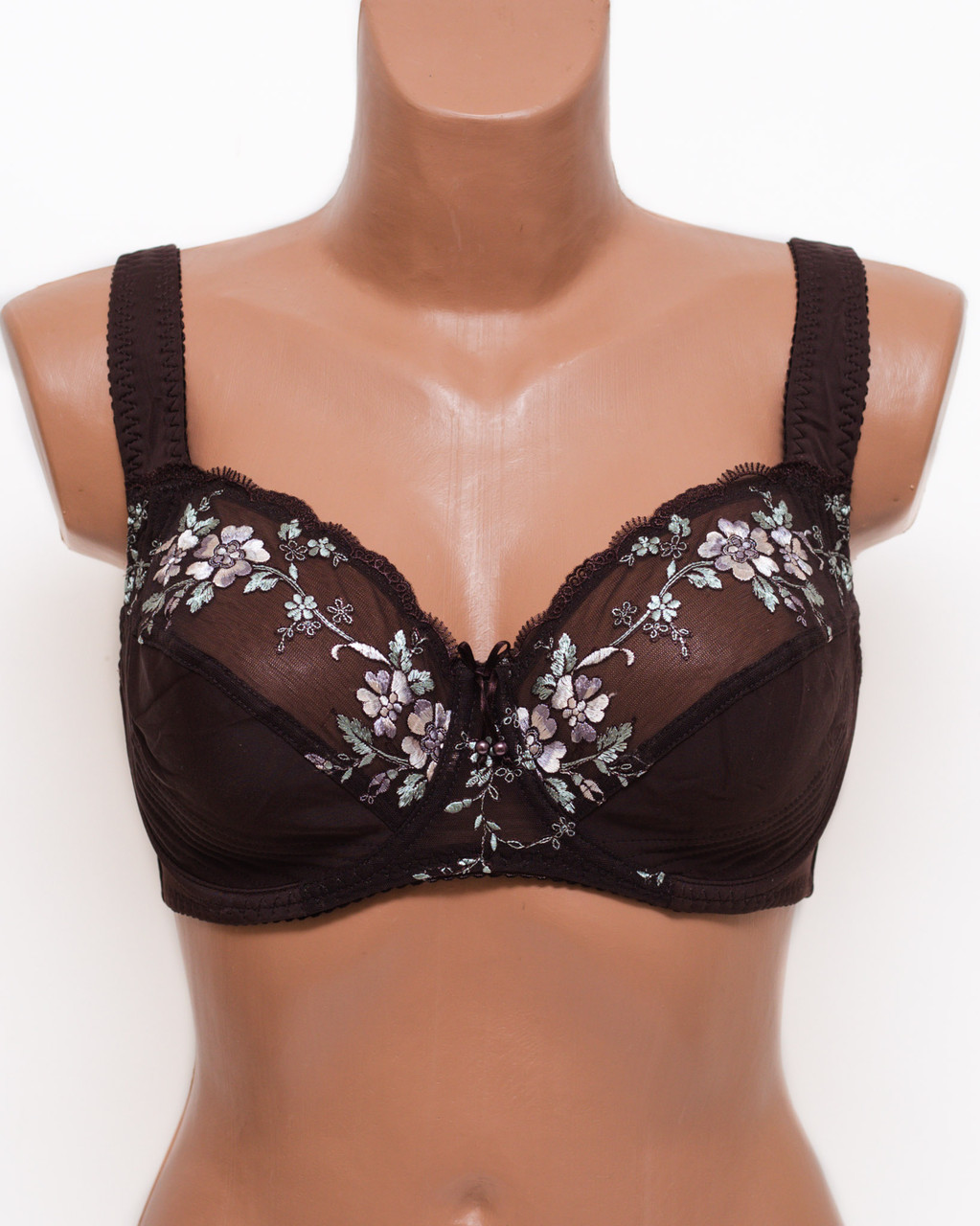 Бюстгальтер Anfen 5-695 80Е коричневый с вышивкой (ID#1751509279), цена: 350 ₴, купить на Prom.ua