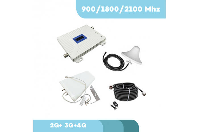 GSM репитер комплект для усиления 3G 4G интернета и мобильной связи с ...
