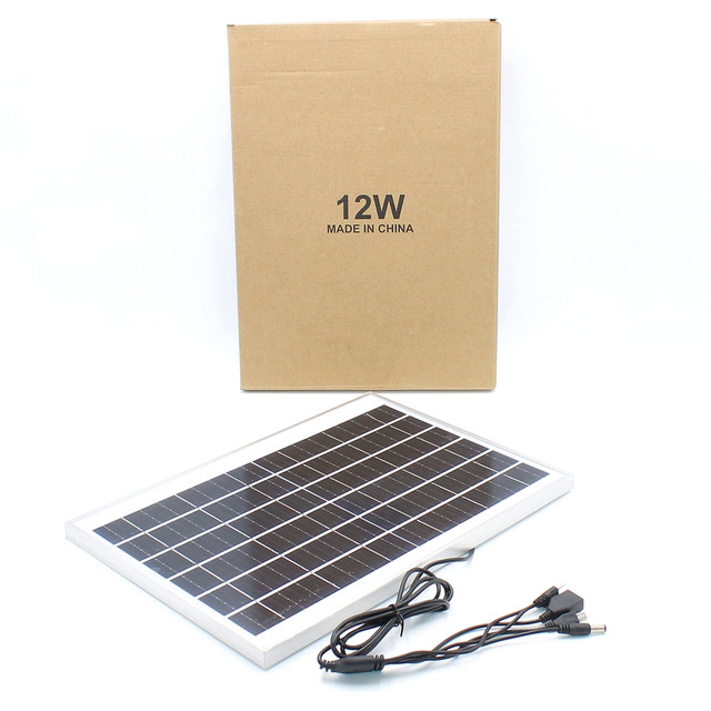 Солнечная Панель Монокристаллическая Портативная для Зарядки Телефона ...