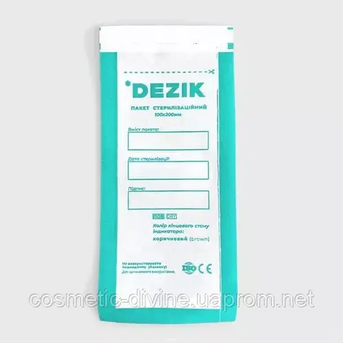 DEZIK Пакеты для стерилизации инструментов прозрачные 100 шт. (100*200 ...