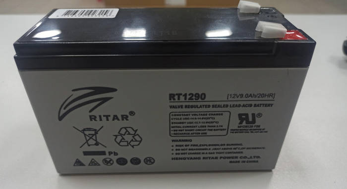 Купить Аккумулятор к UPS 12В 9Ач Ritar RT1290, цена 1180 ₴ — Prom.ua ...