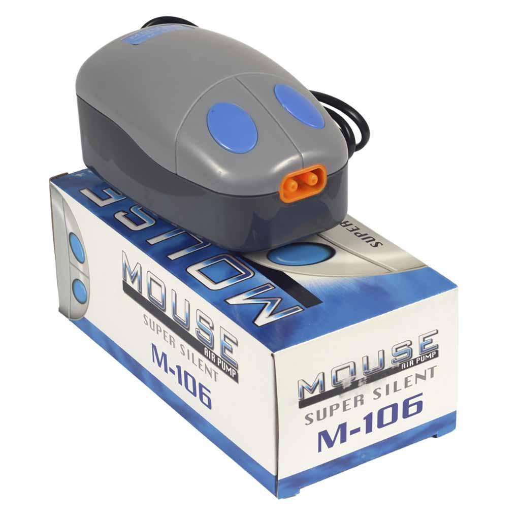 Компресор двоканальний Mouse M-106 для акваріума до 200 л. KW ZONE