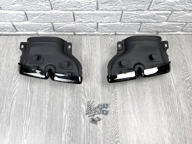 Купити Насадки на вихлопні труби AMG Mercedes Benz C Class W205 2014 ...