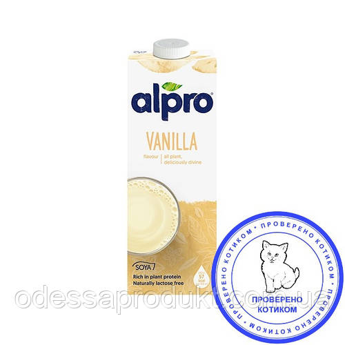 Ванильное молоко Алпро, Alpro Vanilla 1л (12 шт./ящ.), цена 116.40 грн ...