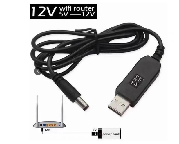 USB To DC для Роутера с 5v на 12v 0.5A 5.5 Х 2.1 Mm Цвет Черный — Купить Недорого на Bigl.ua ...