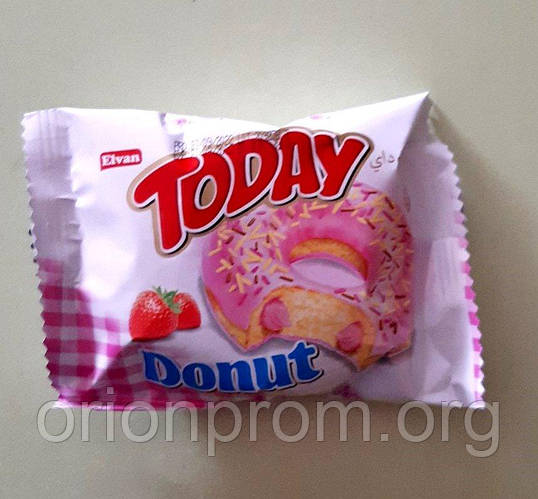 Пончик Today Donut с клубничной начинкой 50 г, цена 13 грн — Prom.ua ...