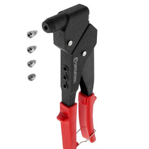 Пістолет заклепувальний ручний, діаметр заклепки 3.2; 4; 4.8 мм (з поворотом на 360°) INTERTOOL ...