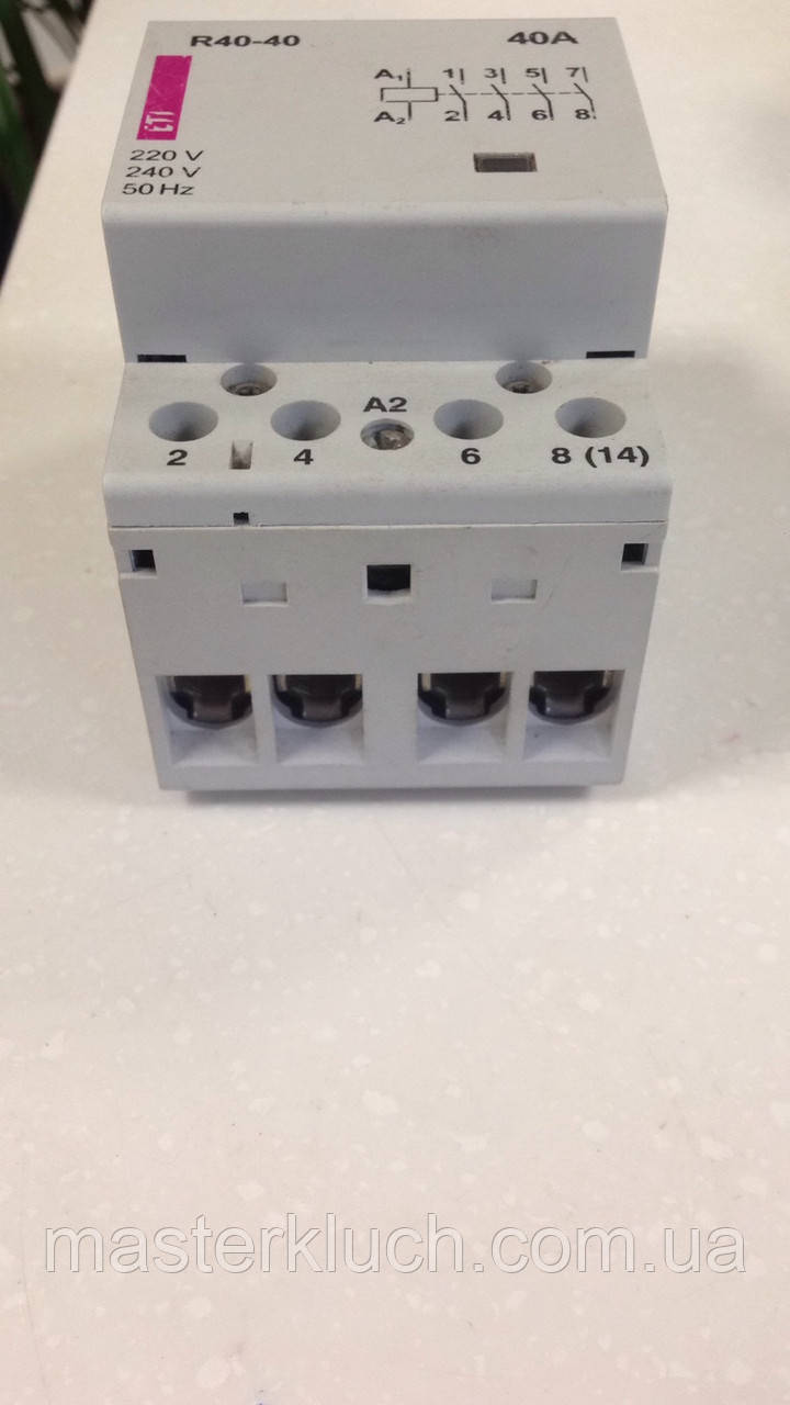 Контактор модульний 40A 230V ETI R40-40 4НО (ID#31336660), ціна: 2120 ...