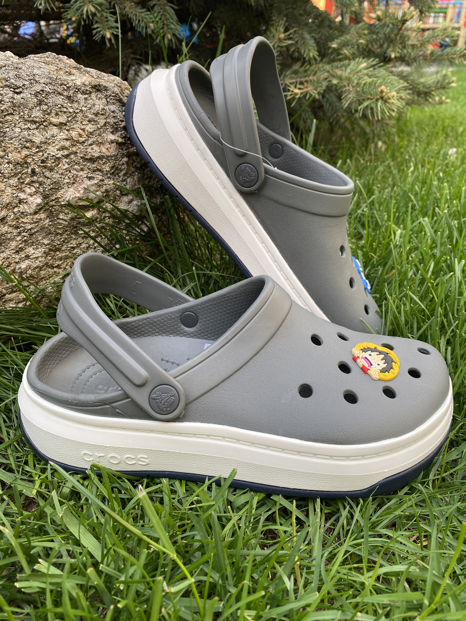 Crocband Full Force Grey Платформы Кроксы Серые Мужские 36-44 — Купить ...