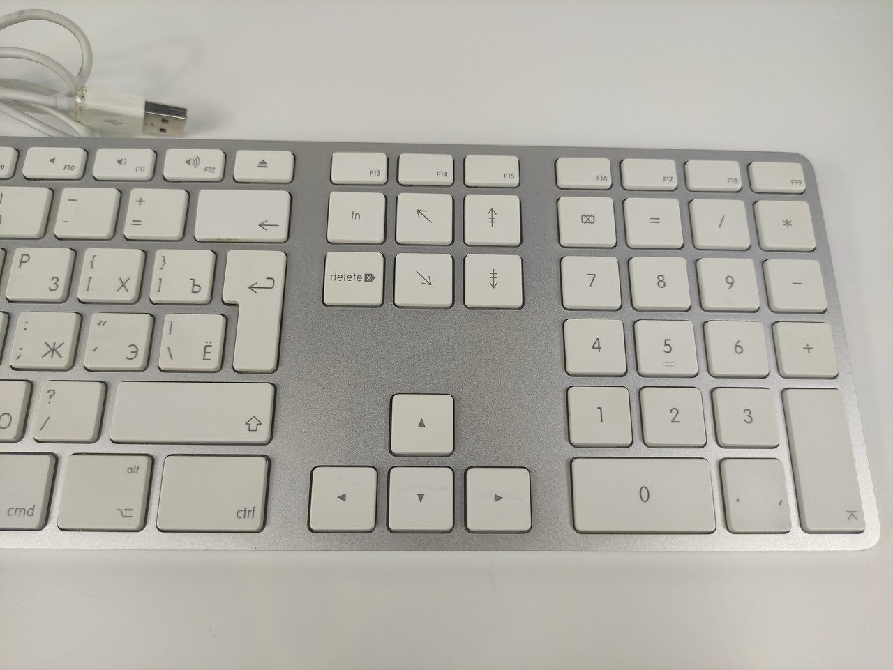 Купить Клавиатура Apple Keyboard (A1243, aluminium, 109 keys, EN\RU ...