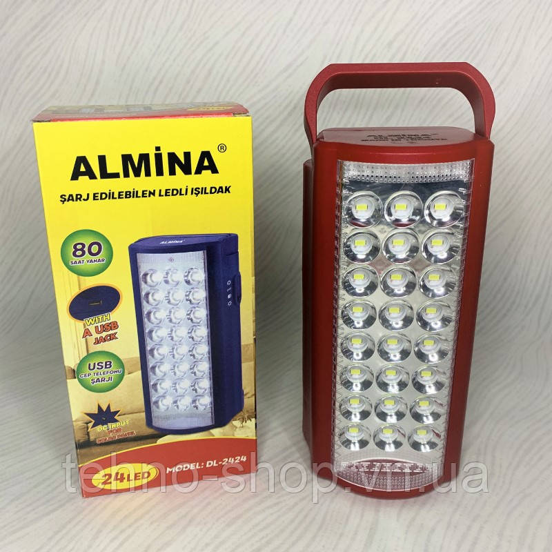Переносний ліхтар світлодіодний Almina з функцією Power bank Ліхтар ...