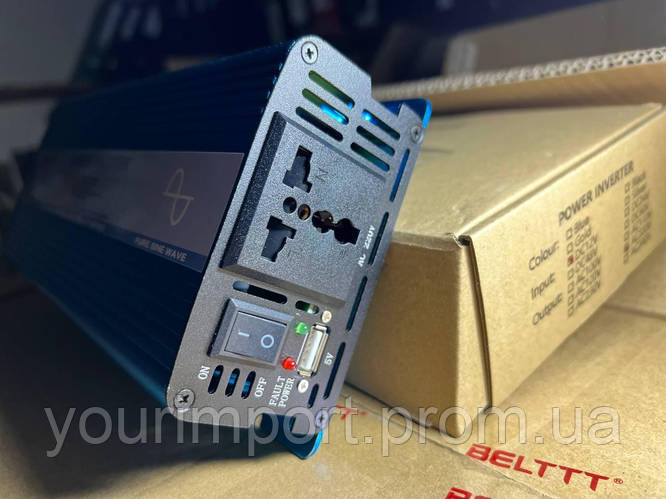 Інвертор BELTTT 12/220V 500Вт чистий синус Перетворювач напруги для ...