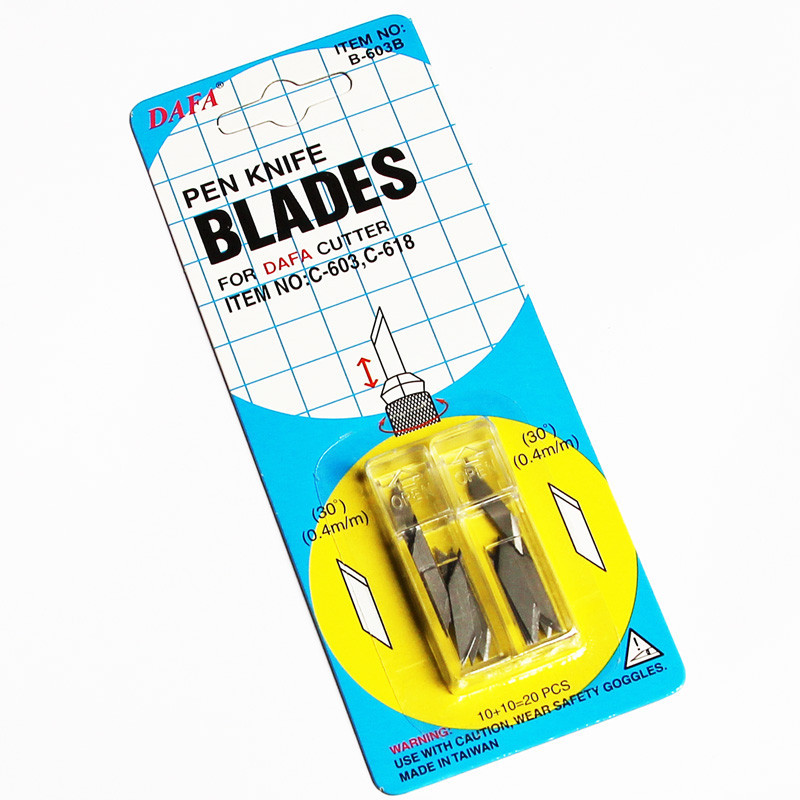 Набор лезвий для макетного ножа 20 шт, 0,4 мм (ID#6946820803934743996 ...