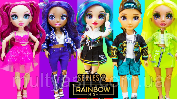 Ляльки Rainbow High S2 Amaya Raine Stella Monroe Krystal Bailey River ...