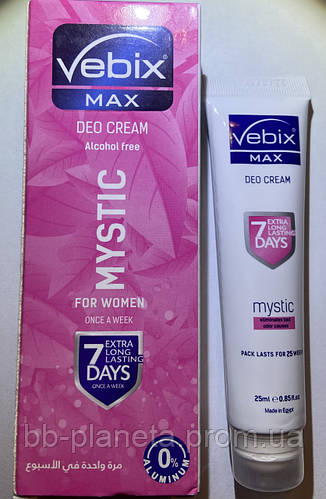 Купить Vebix Deo Cream Max 7 days Mystic 25 ml Дезодорант крем, цена ...