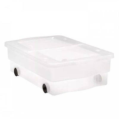 Контейнер для зберігання з кришкою Curver Textile box 45л, (03008) (ID ...