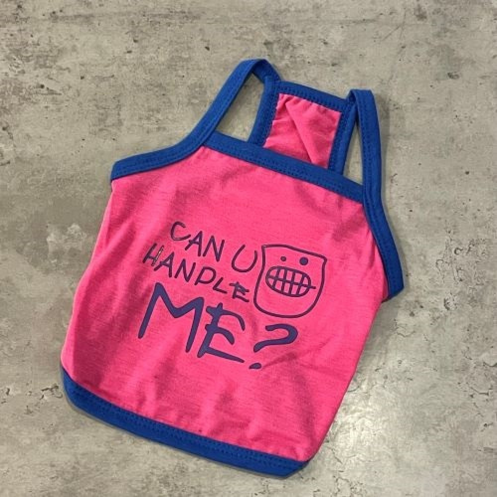 Майка для Собак "Can U Handle Me?" Малиновый — в Категории "свитеры и ...