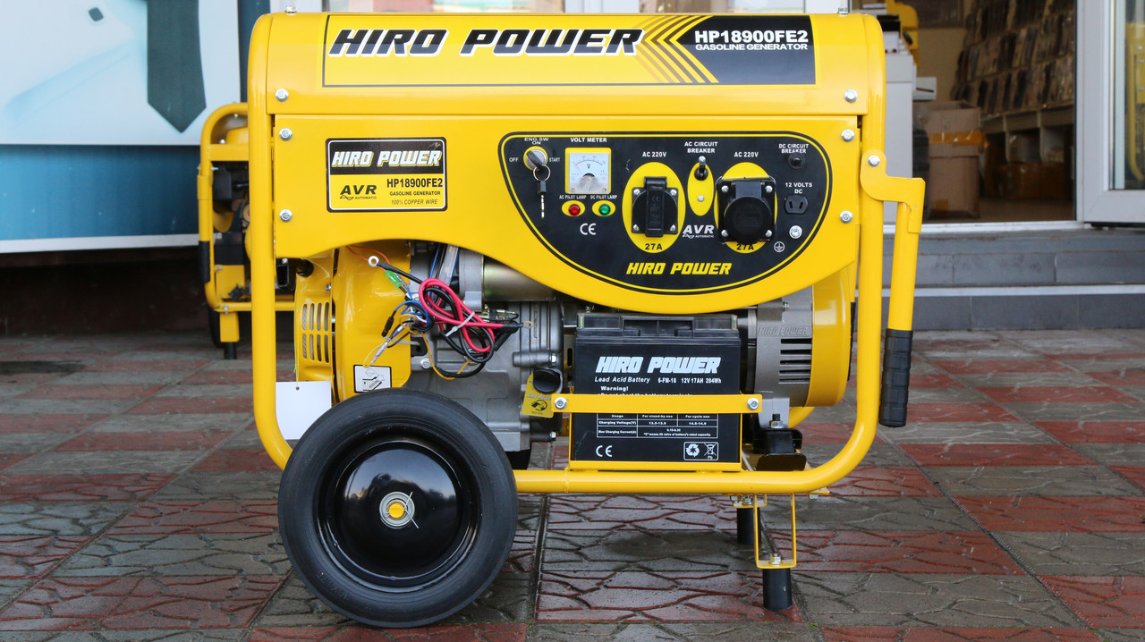 Генератор бензиновый HIRO POWER HP18900FE2 (7КВ-7,5КВ), цена 17480 грн — Prom.ua (ID#1752628488)