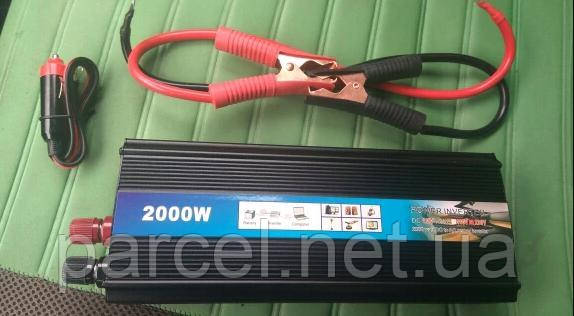Інвертор автомобільний, перетворювач напруги EAFC Power Inverter 2000W ...
