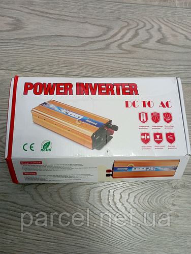 Інвертор автомобільний, перетворювач напруги EAFC Power Inverter 2000W ...
