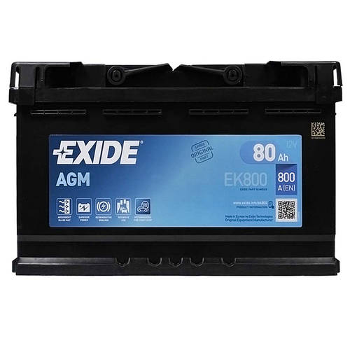Купити Автомобільний акумулятор 12V 80AH 800A R[+] 315*175*190 EXIDE ...