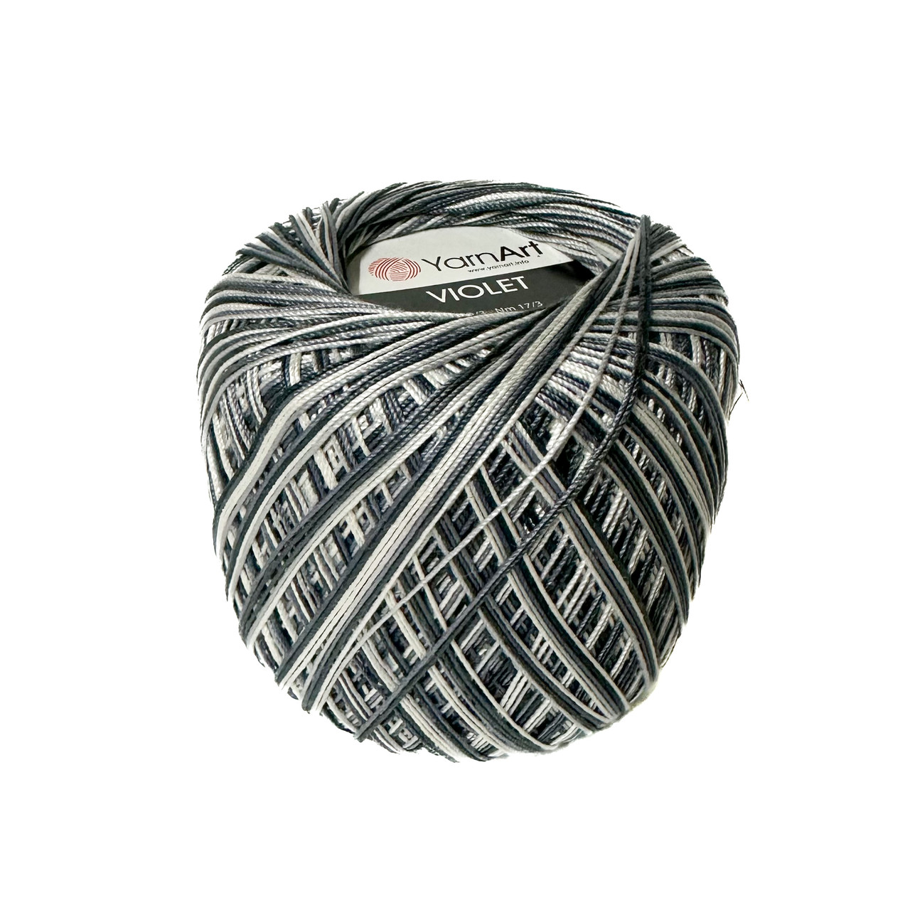 YarnArt VIOLET MELANGE (Виолет Меланж) Серо-белый (Пряжа ...