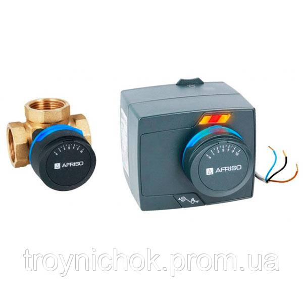 Триходовий клапан AFRISO ARV ProClick Rp 1" / DN 25 / Kvs 10 + електропривод ARM ProClick (ID ...