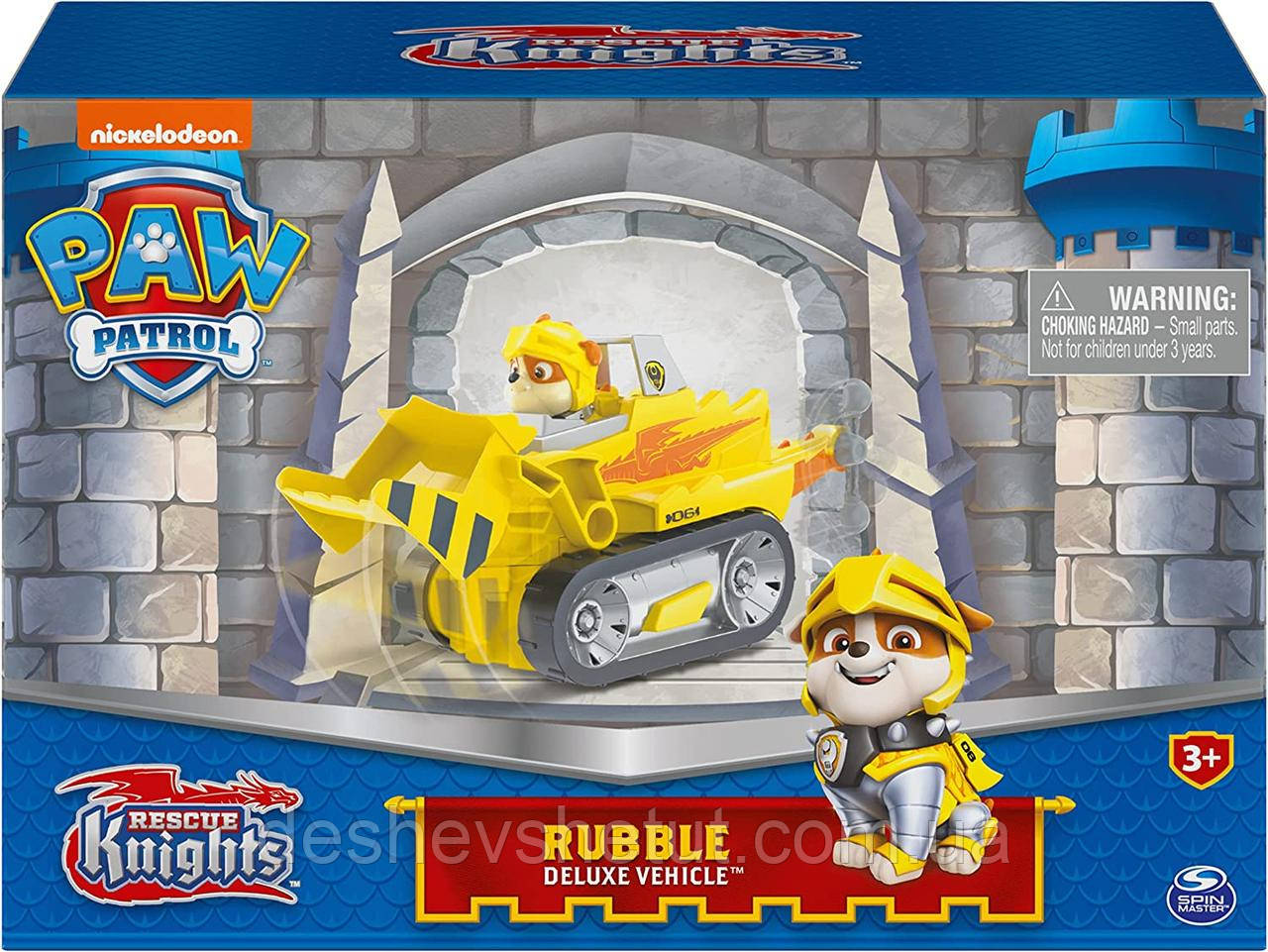 Paw Patrol Rescue Knights Rubble Transforming Toy Spin Master Щенячий ...