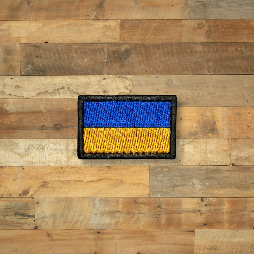 Шеврон Вышитый Флаг Украины, Желто-голубой, 4х3 См, на Липучке (велкро ...