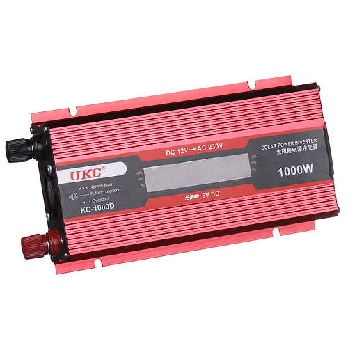 Инвертор преобразователь UKC KC-1000D AC/DC с 12 на 220 вольт + LCD 1000W (ID#1753521556), цена ...