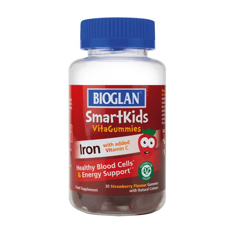 Железо для Детей Bioglan Smartkids Iron + Vitamin C 30 Жвачек — Купить ...