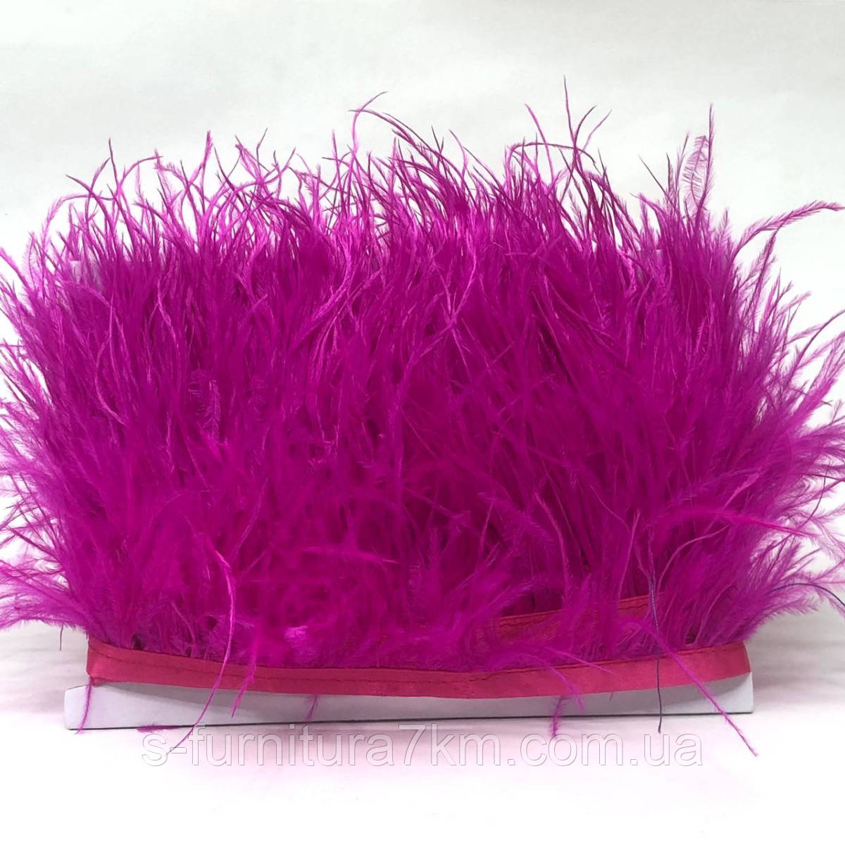 50 см - Перья страуса на ленте 8-10 см - фуксия (ID#1753924104), цена ...