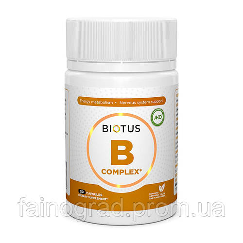 B-комплекс B-complex Biotus 50 капсул, 7586678 680 (ID#2405110397 ...