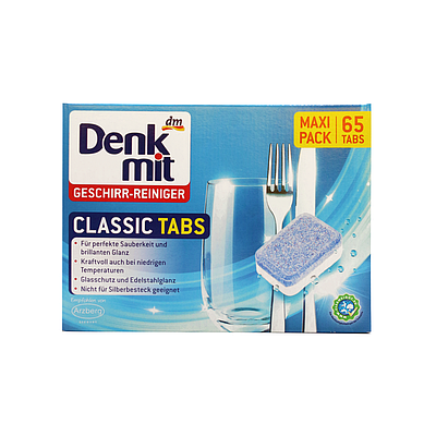 Таблетки для посудомоечной машины Denkmit Classic Tabs 65 шт ...