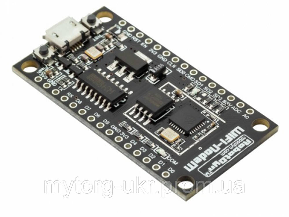Wi Fi Модуль Nodemcu V3 для Arduino З Чіпом Esp8266 Додаткова Память 32 Мб Usb Serial Ch340g