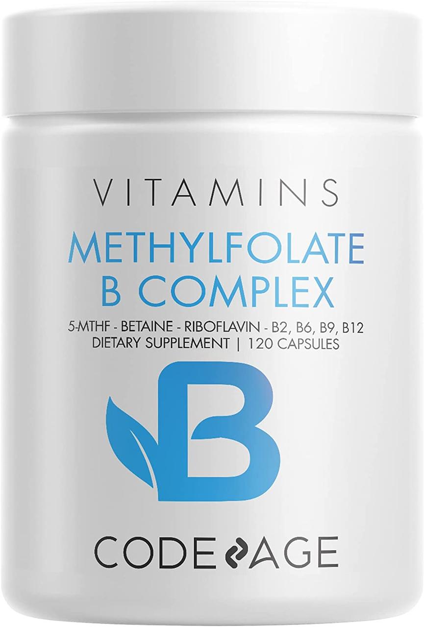 CodeAge Methylfolate B Complex / Метилфолат Б комплекс з 5-MTHF120 ...