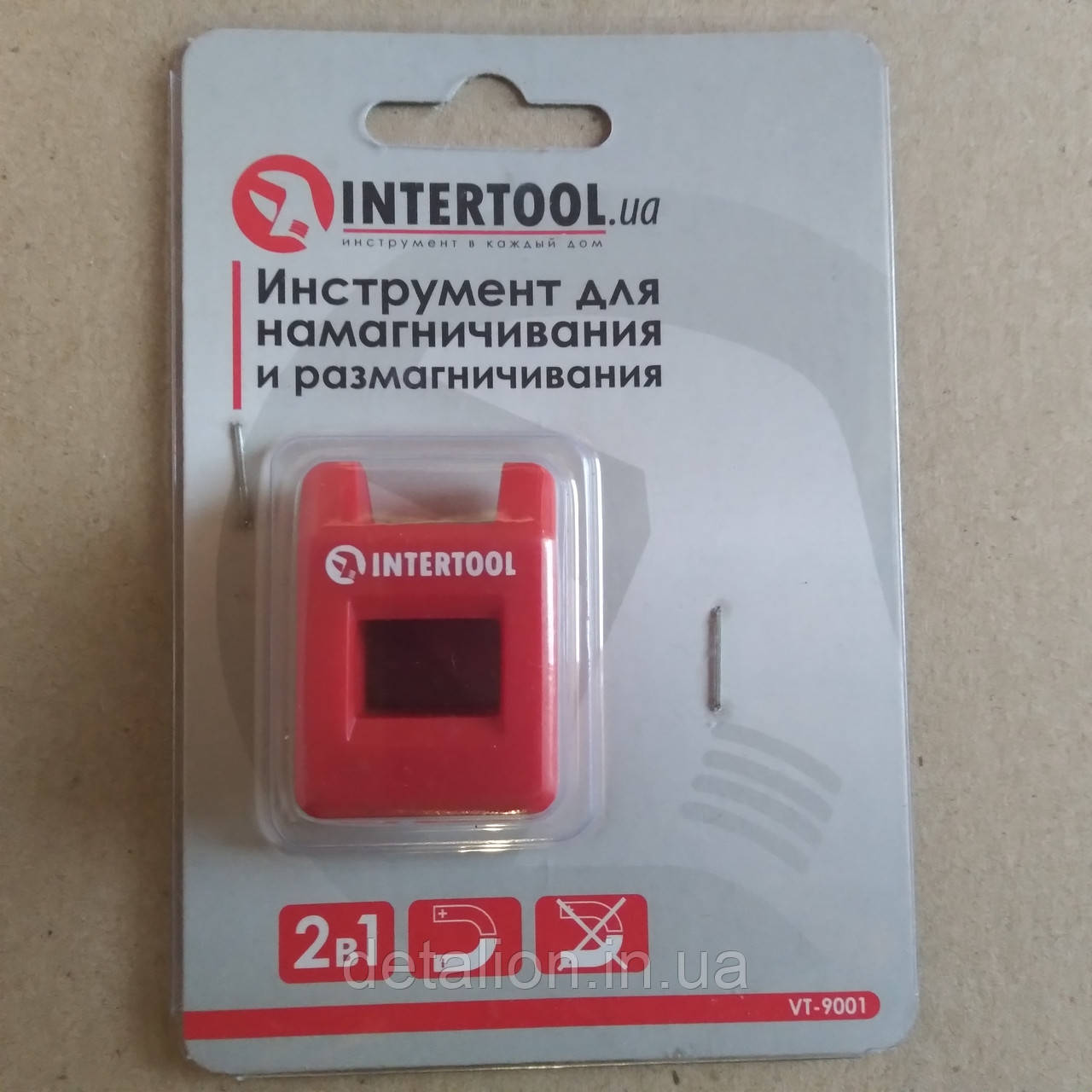 Купить Инструмент для намагничивания и размагничивания 1 шт, 2-в-1 INTERTOOL VT-9001, цена 33 ...