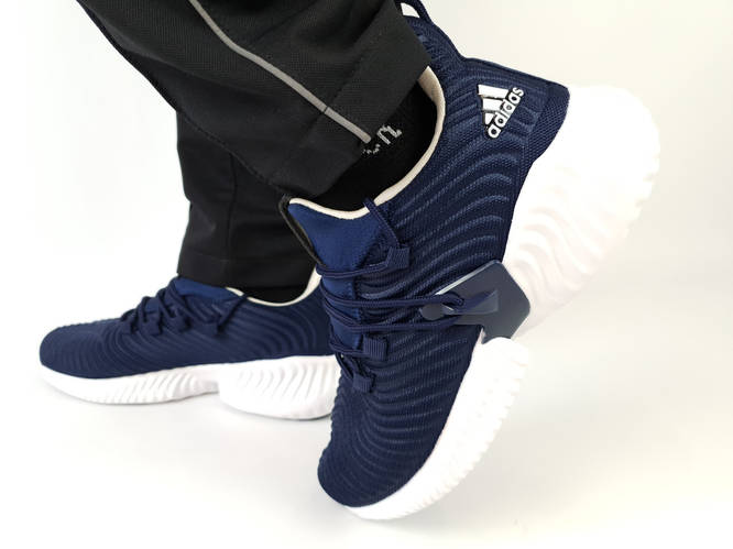 Купить Темно синие кроссовки мужские Adidas Alphabounce. Летние мужские ...