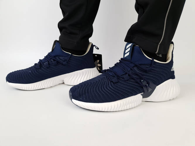 Купить Темно синие кроссовки мужские Adidas Alphabounce. Летние мужские ...