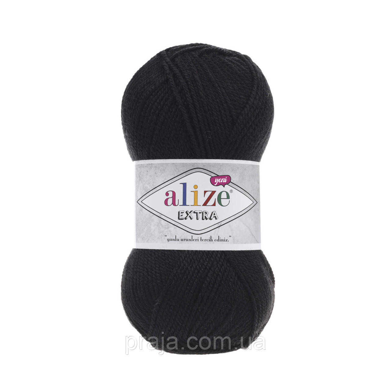 Купить Пряжа Alize Extra(Екстра) - 60 чорний, цена 289 грн — Prom.ua (ID#1754846381)