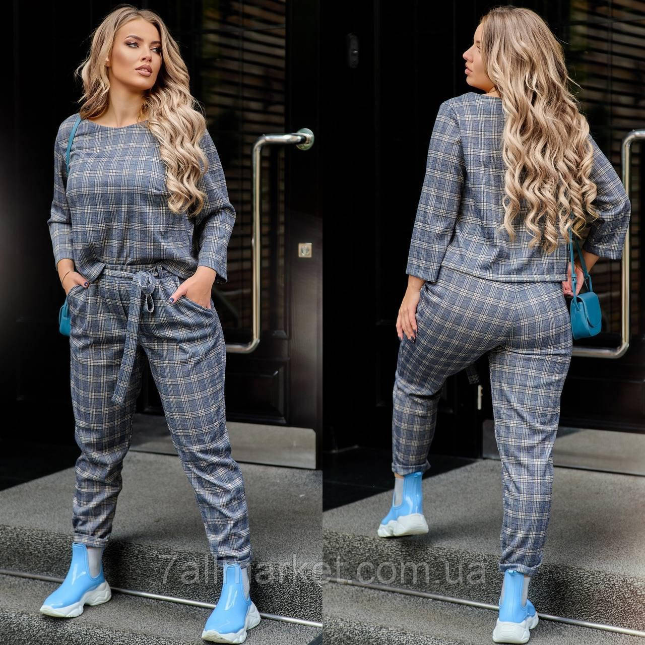 ᐉ ≡ Костюм 2-ка женский брючный трикотаж (42-60)(2цв)"LARA-4" недорого ...