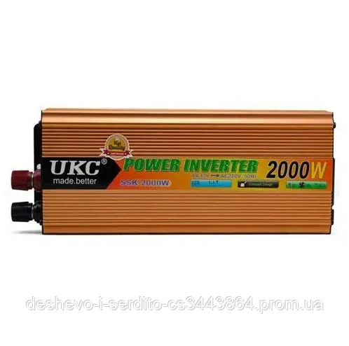 Купити Перетворювач (інвертор) AC/DC SSK 2000W 12V-220V, ціна 1700 грн - Prom.ua (ID# 1652913151)